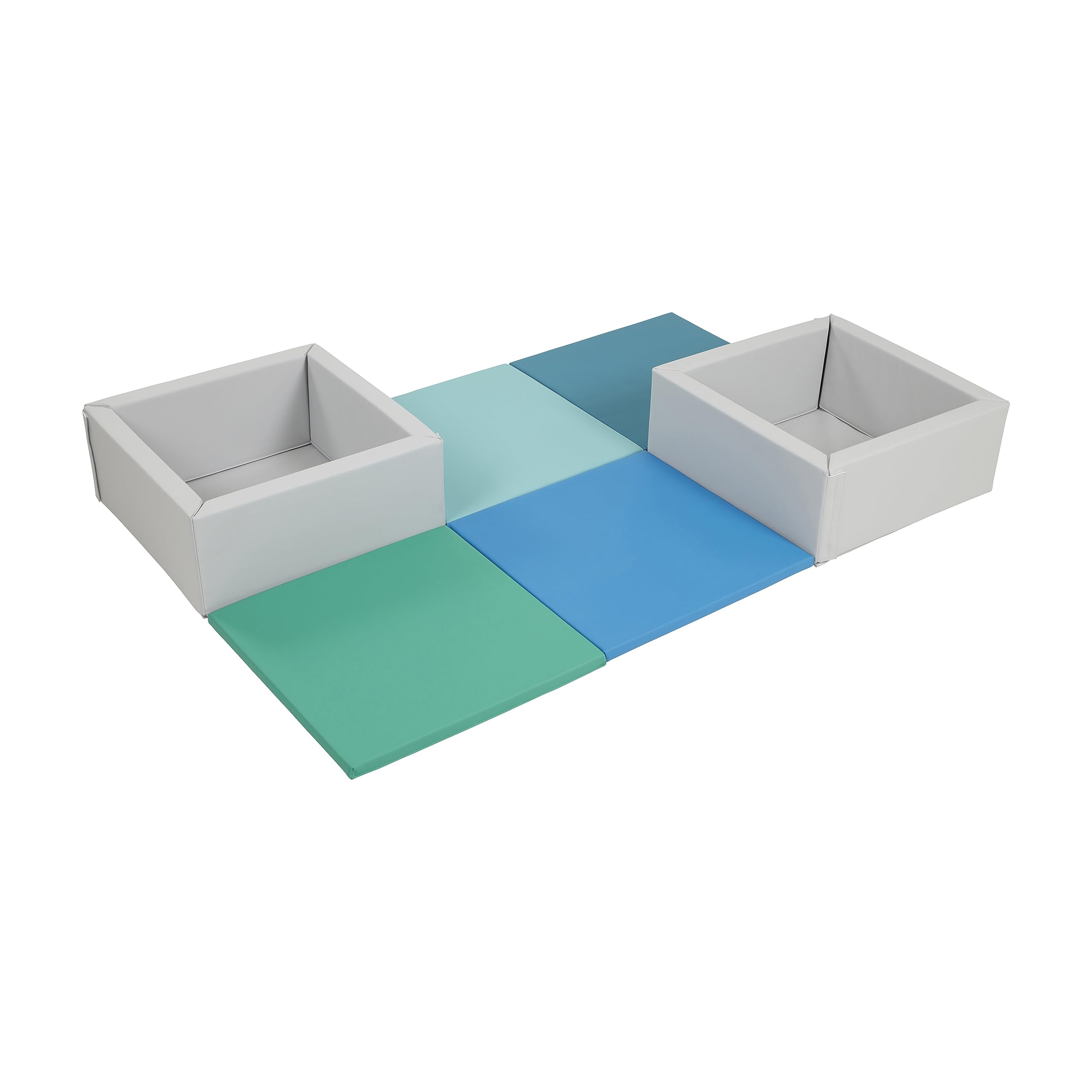 ECR4Kids SoftZone Play Patch Activity Mat and Toy Bins, Beginner ...