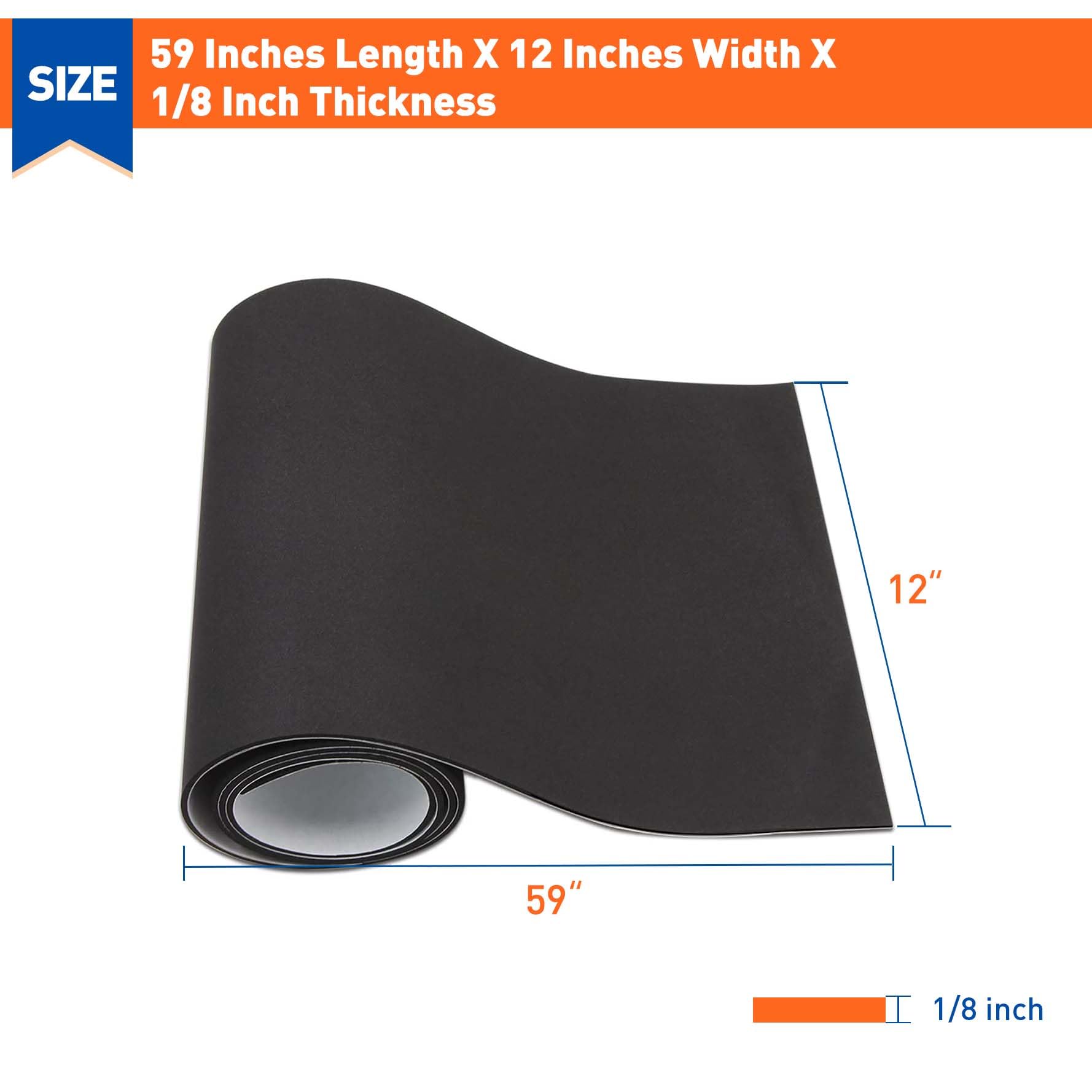 Snapklik.com : MAGZO Adhesive Foam Padding 1/8 Inch Thick X 12 Inch W X ...