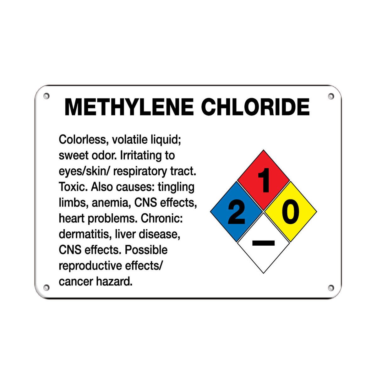 Amazon.com: Methylene Chloride Irritating Eyes/Skin/Respirator?y Tract ...