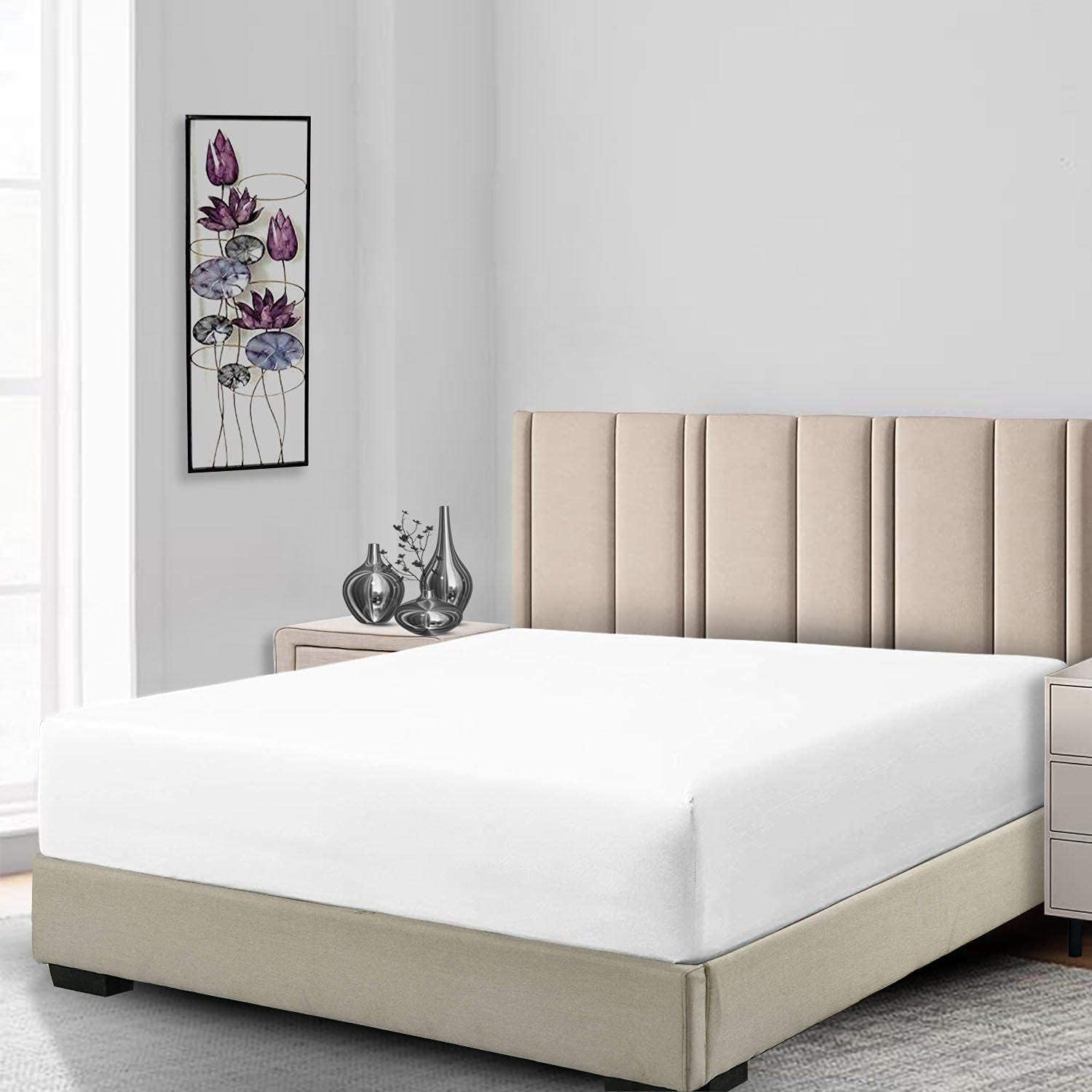 Amazon.com: Fitted Sheets, 650TC with Pockets (7-10 Inches) Perfect for ...