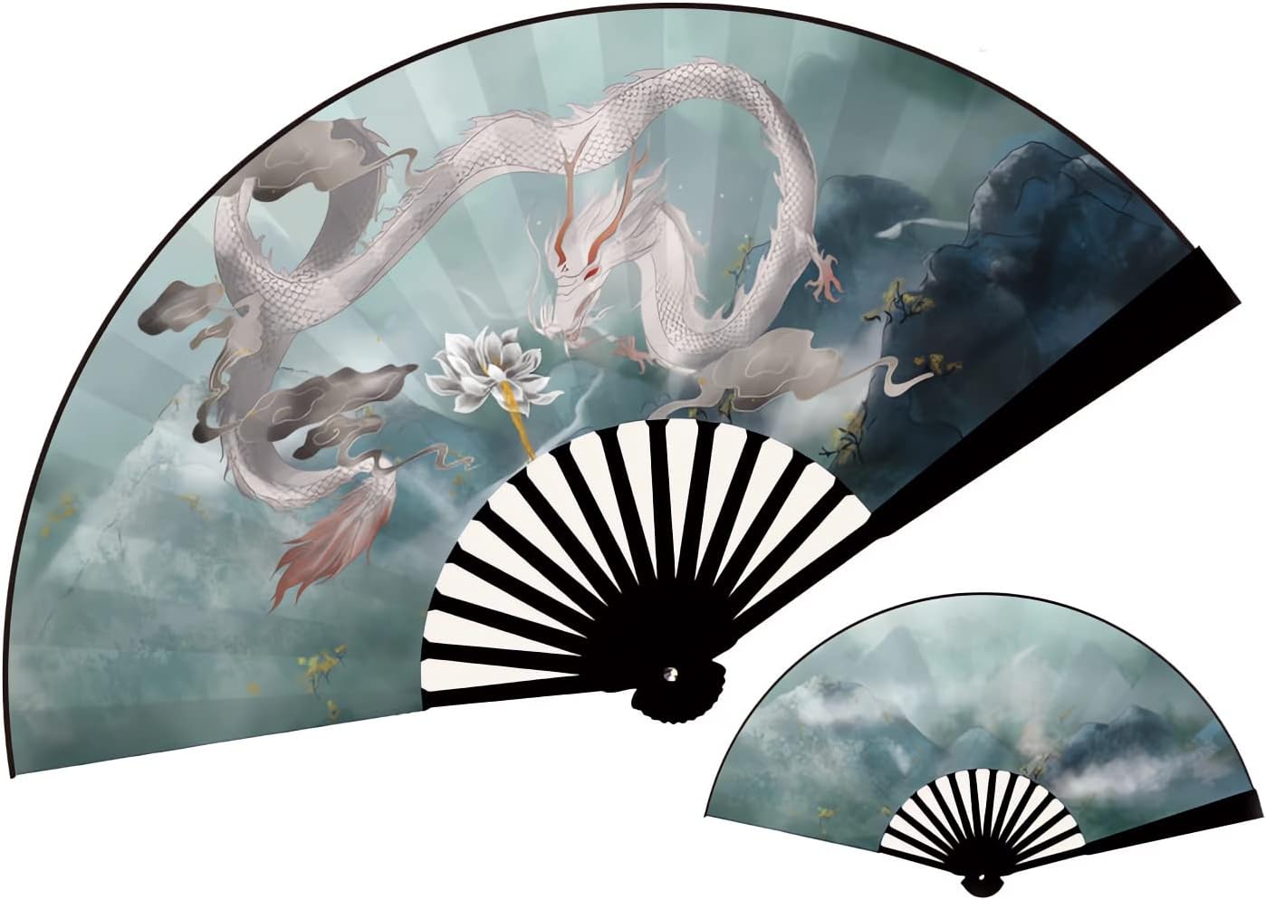 Amazon.com: DIKIMO Chinese Style Decorative Folding Fan, Shan Hai Jing ...