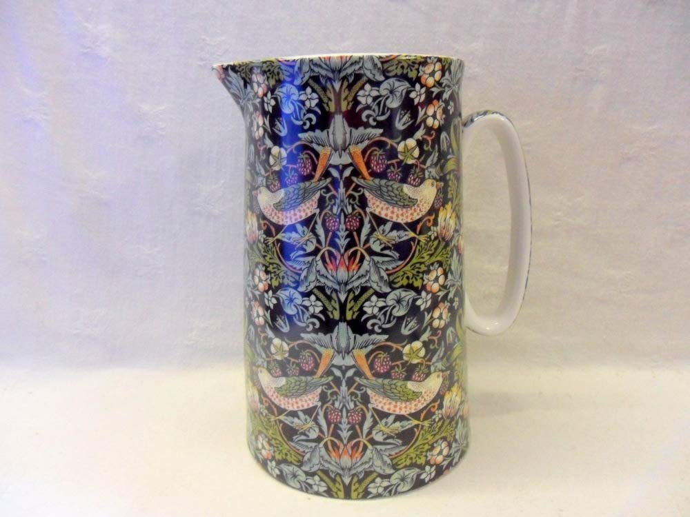 Abbeydale Collection William Morris Black Strawberry thief extra large ...