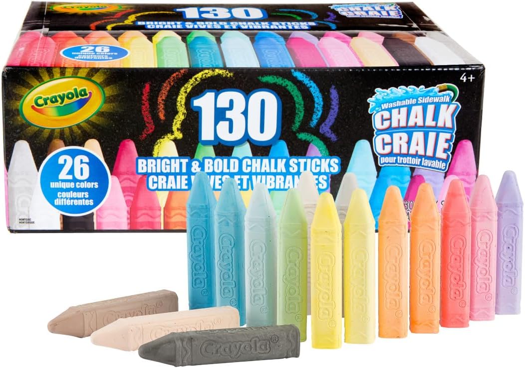Amazon.com: Crayola Washable Sidewalk Chalk - Ultimate 64 Pack : Toys ...