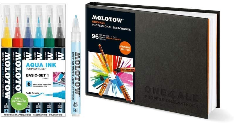 Amazon.com: Molotow Aqua Ink Creative Bundle