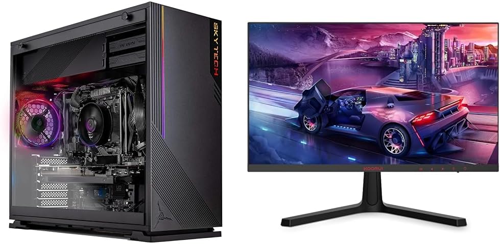 Amazon.com: Skytech Gaming Azure Gaming PC Desktop – Intel Core i3 ...