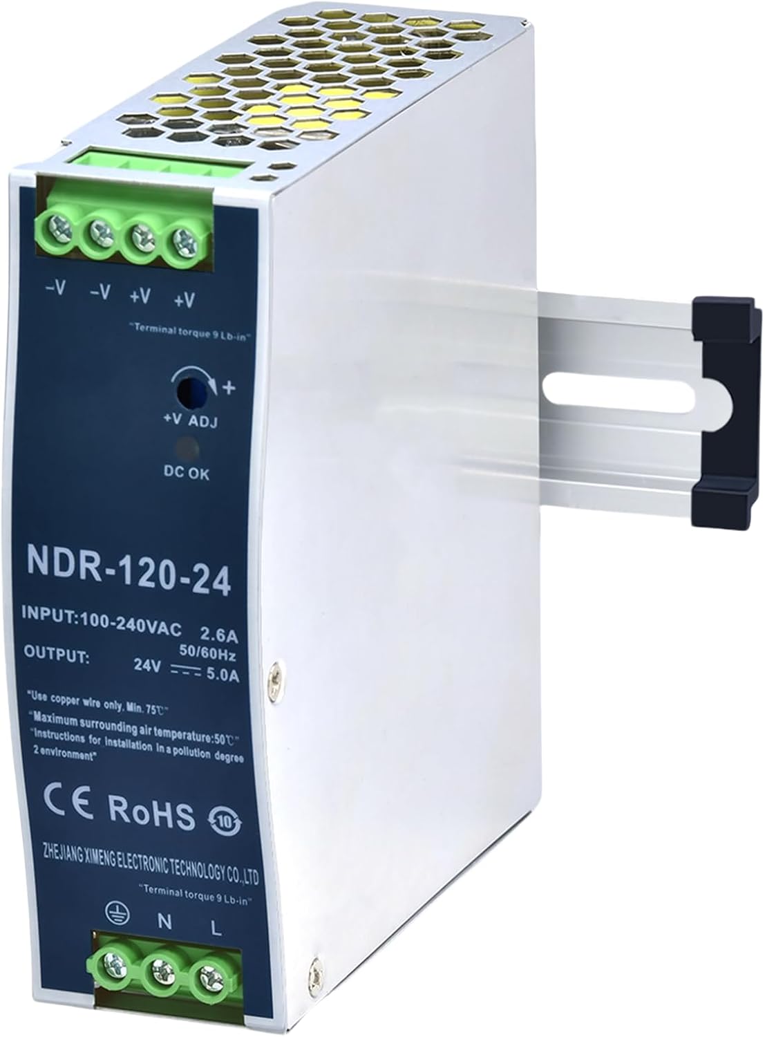 Amazon.com: XSHBGF 24VDC Power Supply NDR 120W Dual Output Power Supply ...