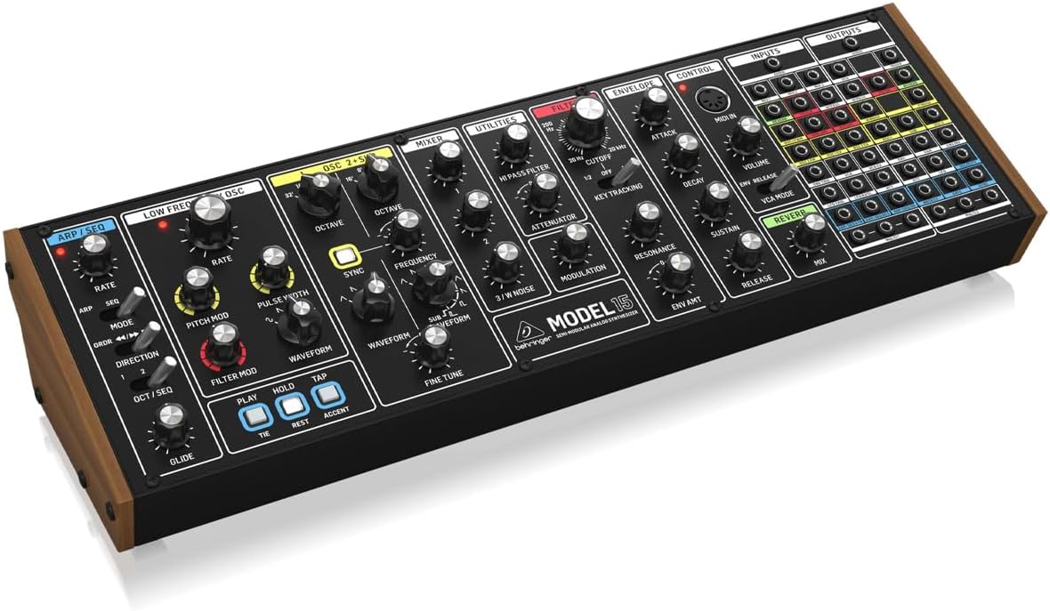Amazon.com: Behringer Model 15 Analog Semi-Modular Synthesizer with ...