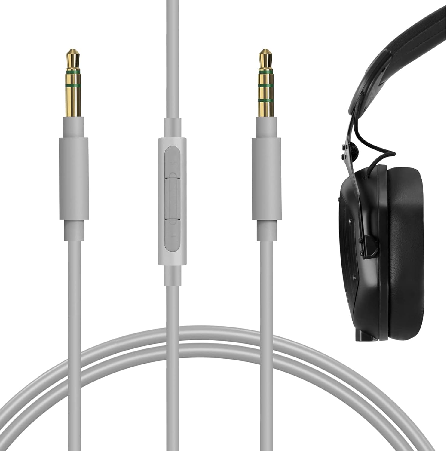 Amazon.com: Geekria QuickFit Audio Cable with Mic Compatible with V ...