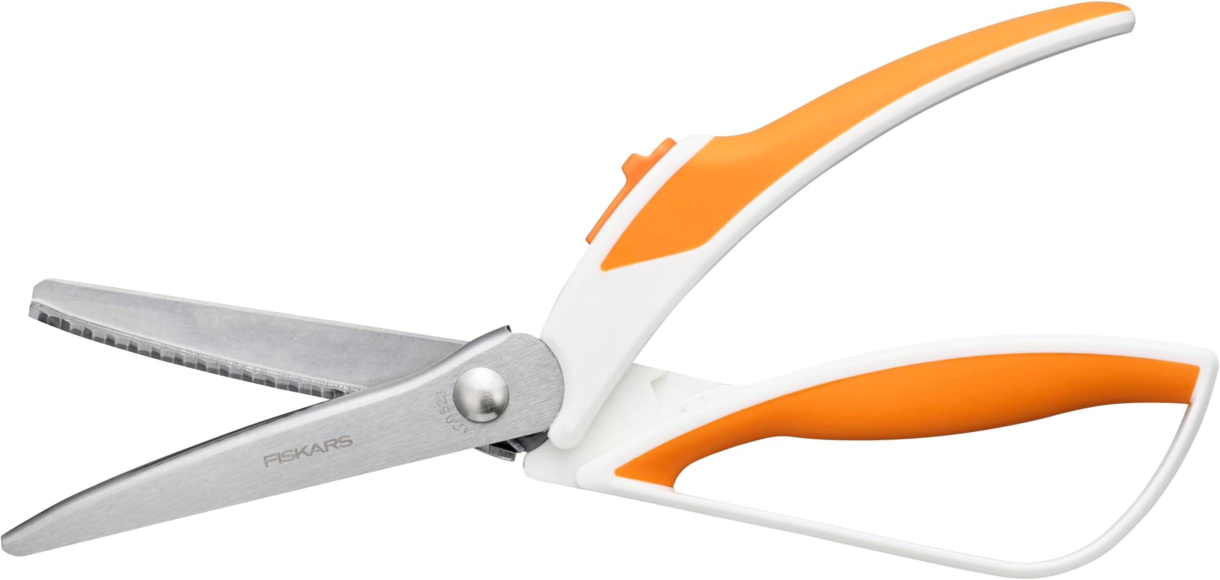 Amazon.com: Fiskars SoftGrip Pinking Shears, Fabric Scissors with ...