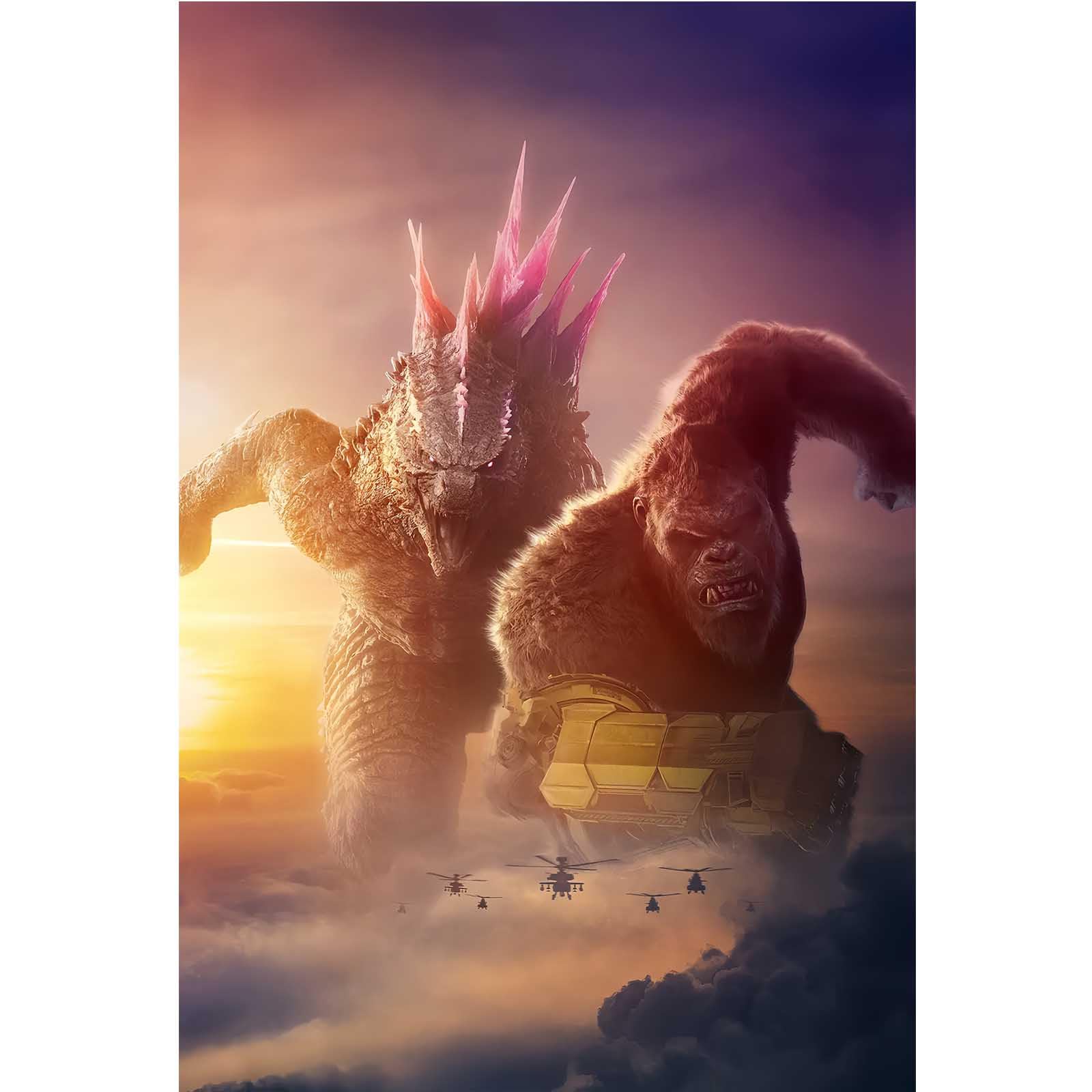 Amazon.com: Godzilla X Kong Poster The New Empire Posters Canvas Wall ...