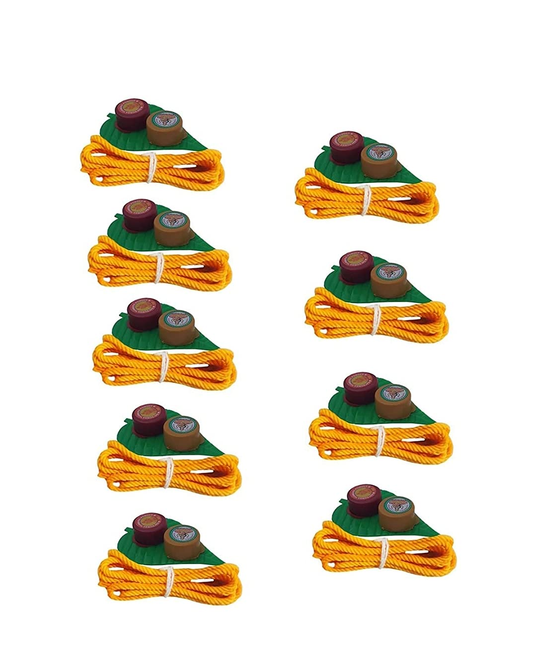 National: Leaf Shape mangalya Thread Set (Set of 9) : Amazon.in: Home ...