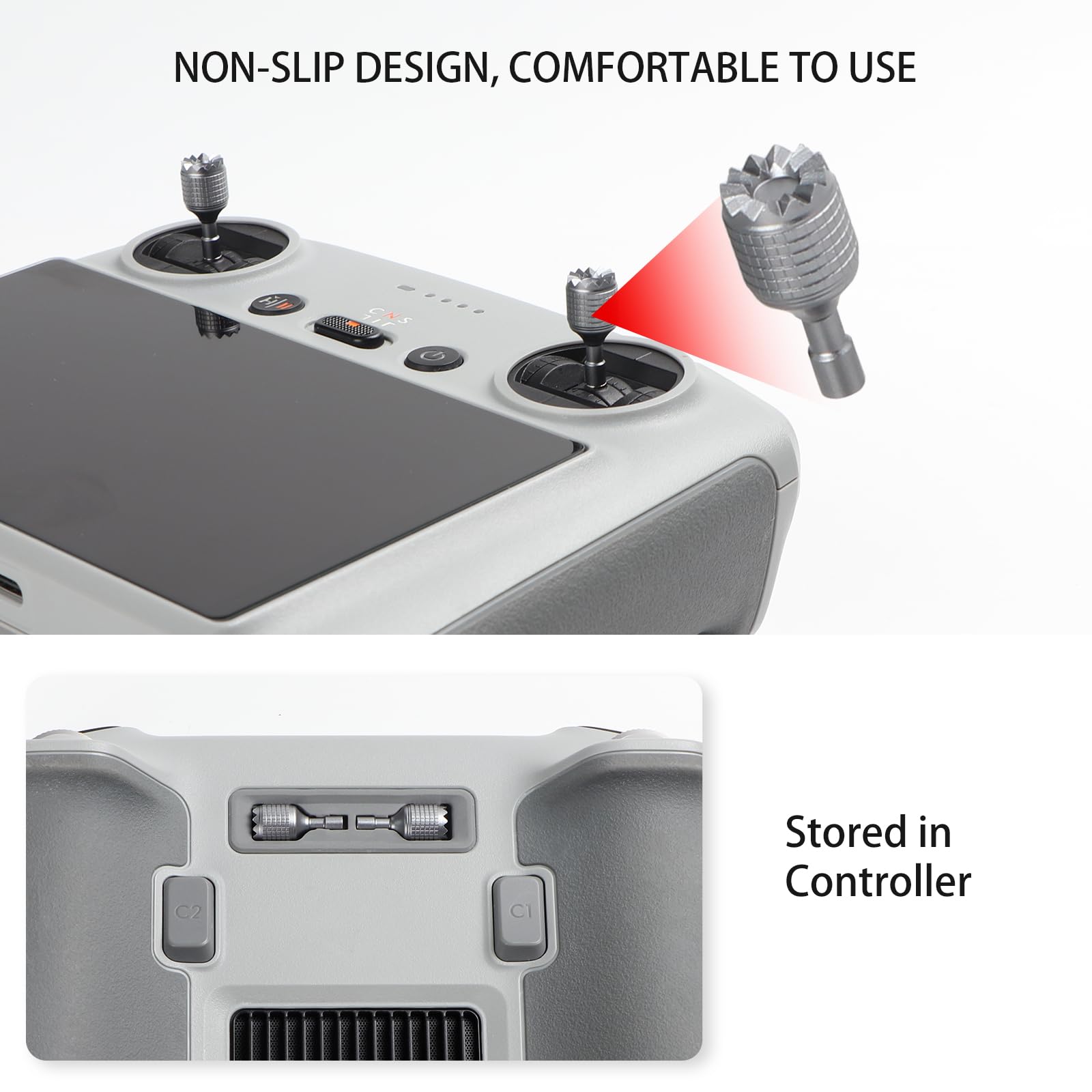 Snapklik.com : 1 Pairs Aluminum Extende Control RC/RC2 Sticks For DJI ...