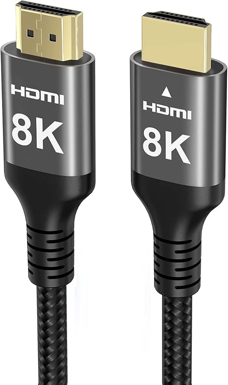Amazon | Ubluker 8k HDMIケーブル 10m, ナイロン編組高速HDMI®ケーブル 4k 120Hz 2k 165Hz 8k 60Hz 12bit eARC ARC ...