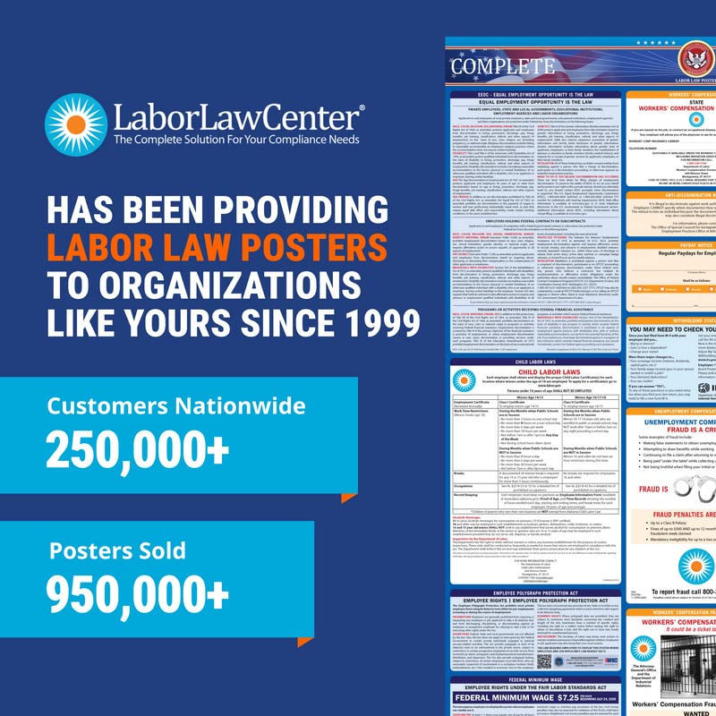Snapklik.com : 2024 Latest California Labor Law Poster - State, Federal ...