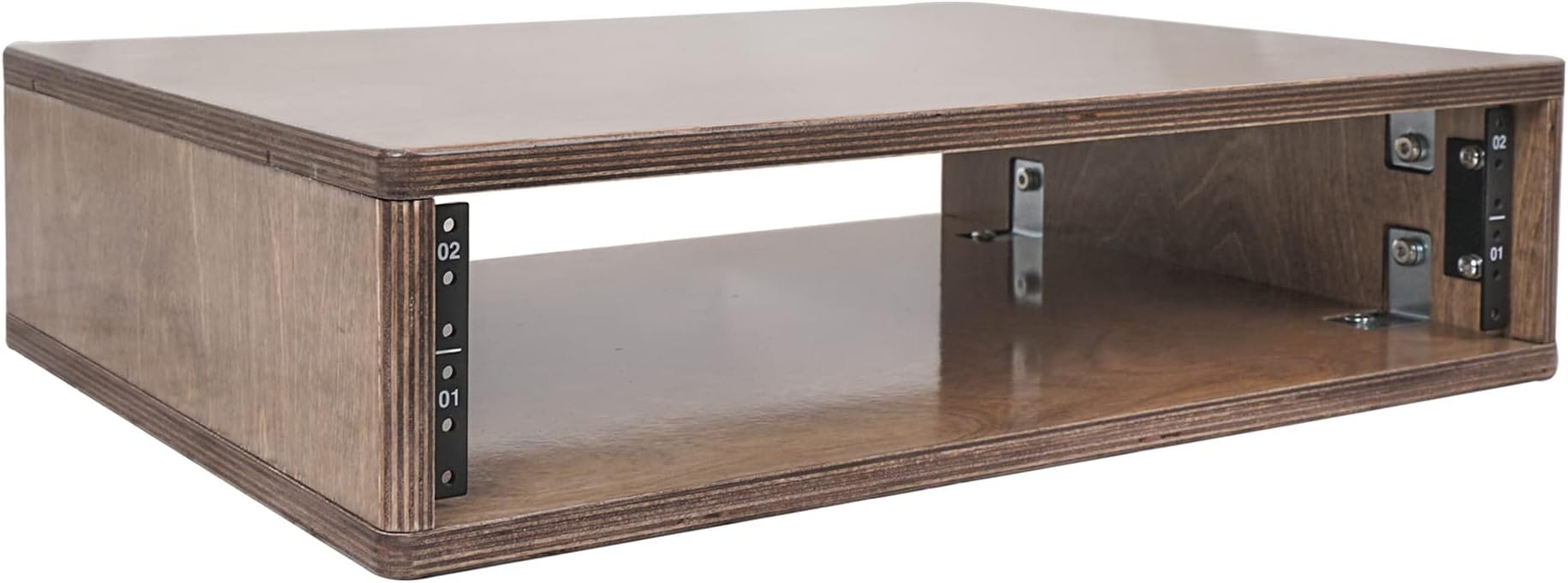 Amazon.com: Sound Town DIY 2 x 4U Studio Rack, Solid Carbonized Bamboo ...