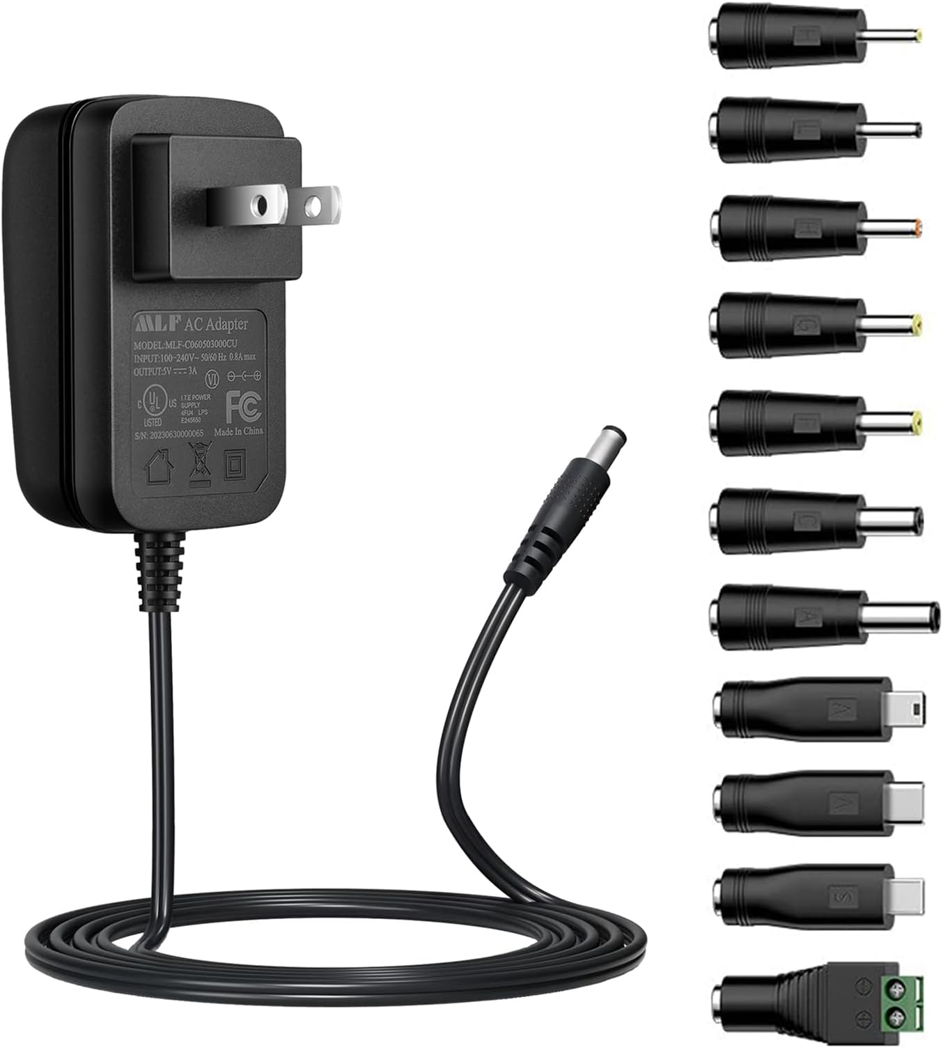 Security-01 5V 3A DC Power Supply Adapter,AC 100V-240V to DC 5 Volt ...