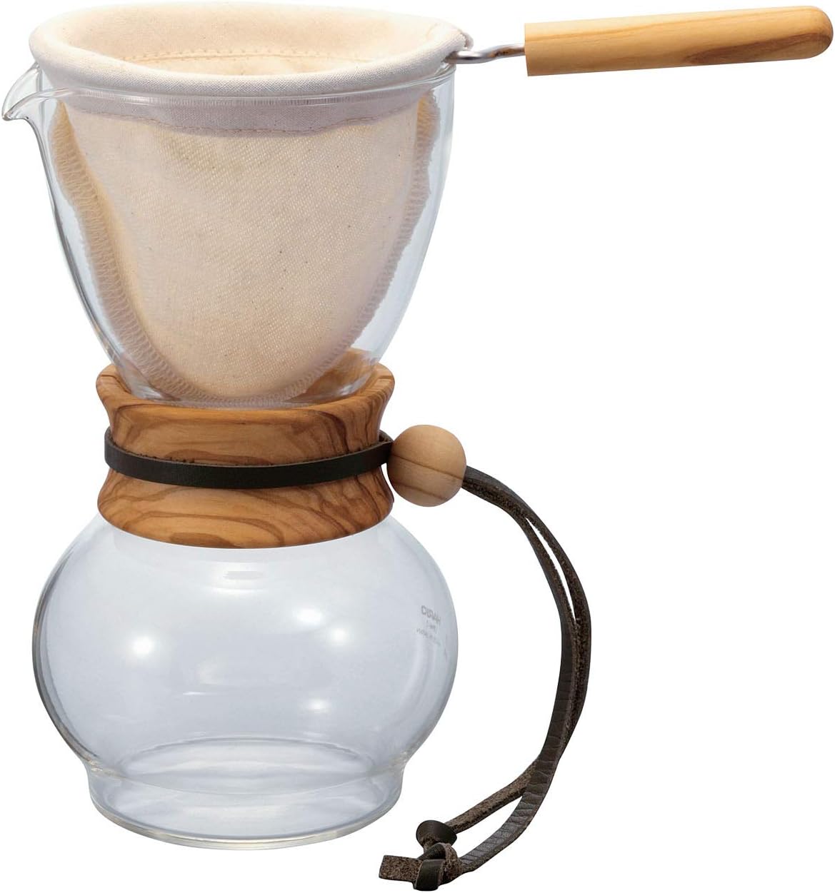 Amazon.com: Hario Woodneck Drip Pot, 480ml, Olive Wood : Home & Kitchen