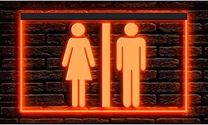 Amazon.com : 120028 Toilet Restroom Washroom Bathrooms for Restaurant ...