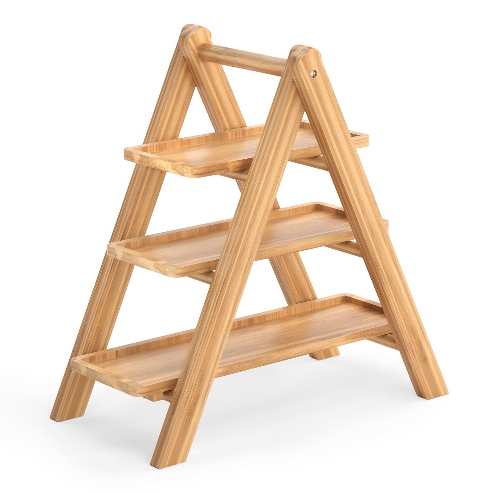 Amazon.com: Bambalovellx 3 Tier Wooden Tray - Versatile Tiered Tray ...