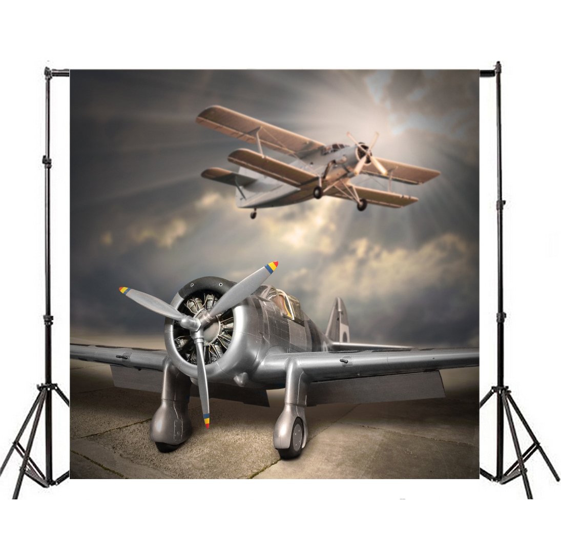 Yeele 6x6ft Aircraft Biplane Photo Backdrop Vinyl Airplane Wing ...