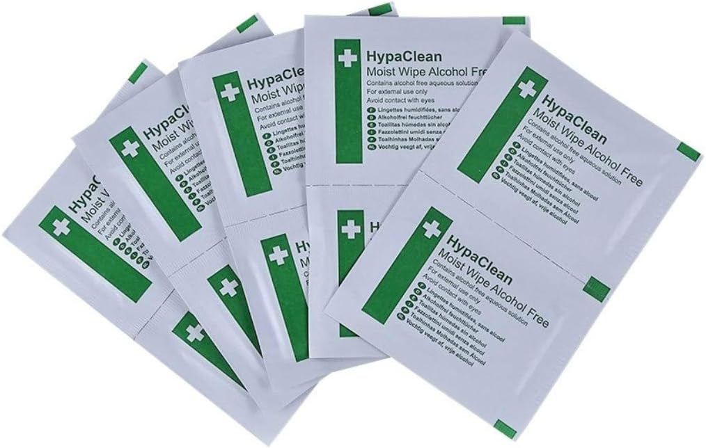 Amazon.com: HypaClean Moist Wound Cleansing Wipes - Alcohol Free (Pack ...