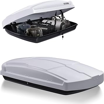 Amazon.com: Hard Shell Roof Cargo Carrier, 15.5 Cubic Feet Durable ...