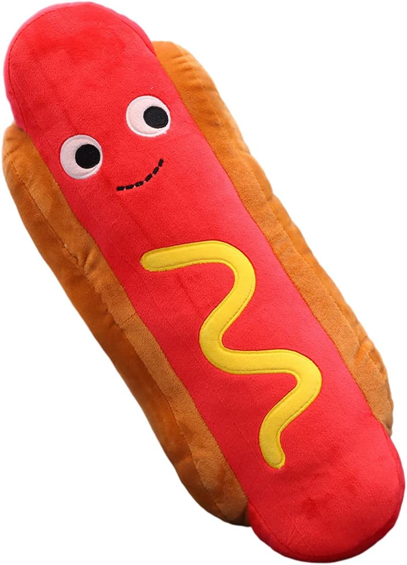 Amazon.com: Zctghvy Hot Dog Plush Toy Pillow Hotdog Stuffed Pillow ...