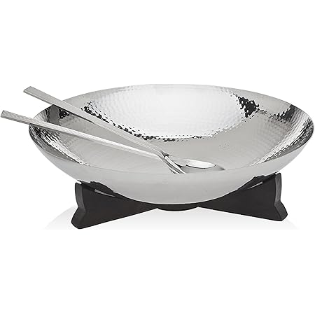 Amazon.com | Godinger Hammered Bowl with server, Copper: Salad Bowls
