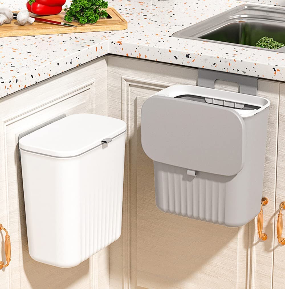 EVVIX® Kitchen Compost Bin for Counter Top or Under Sink, Hanging Small ...