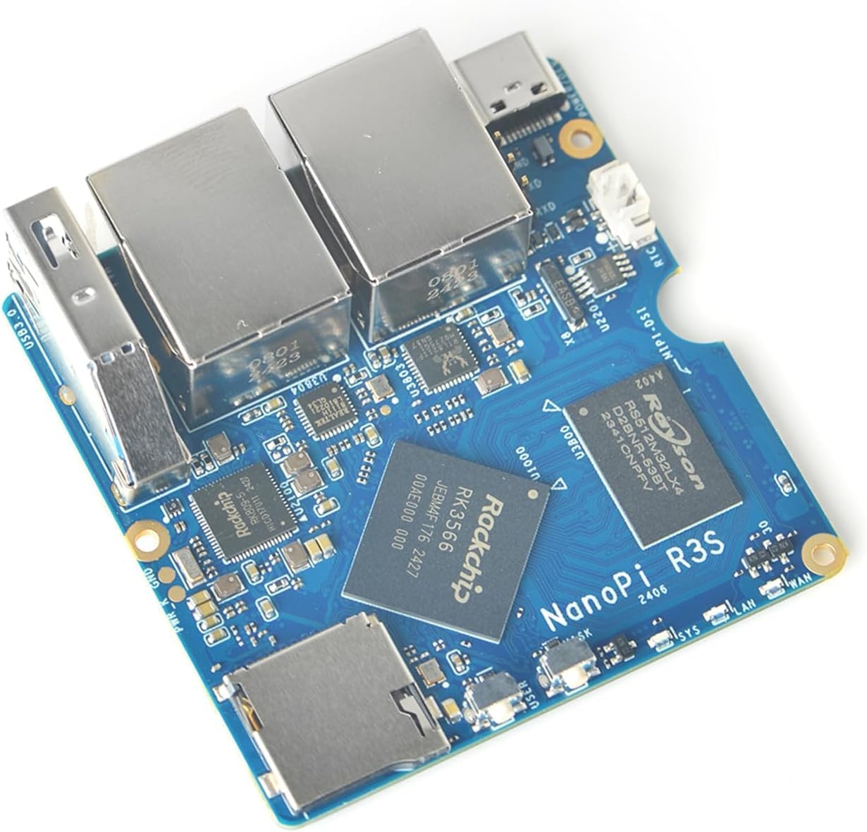 NanoPi R3S Mini Router OpenWRT, 2 GB LPDDR4X RAM, con Ethernet de doble ...