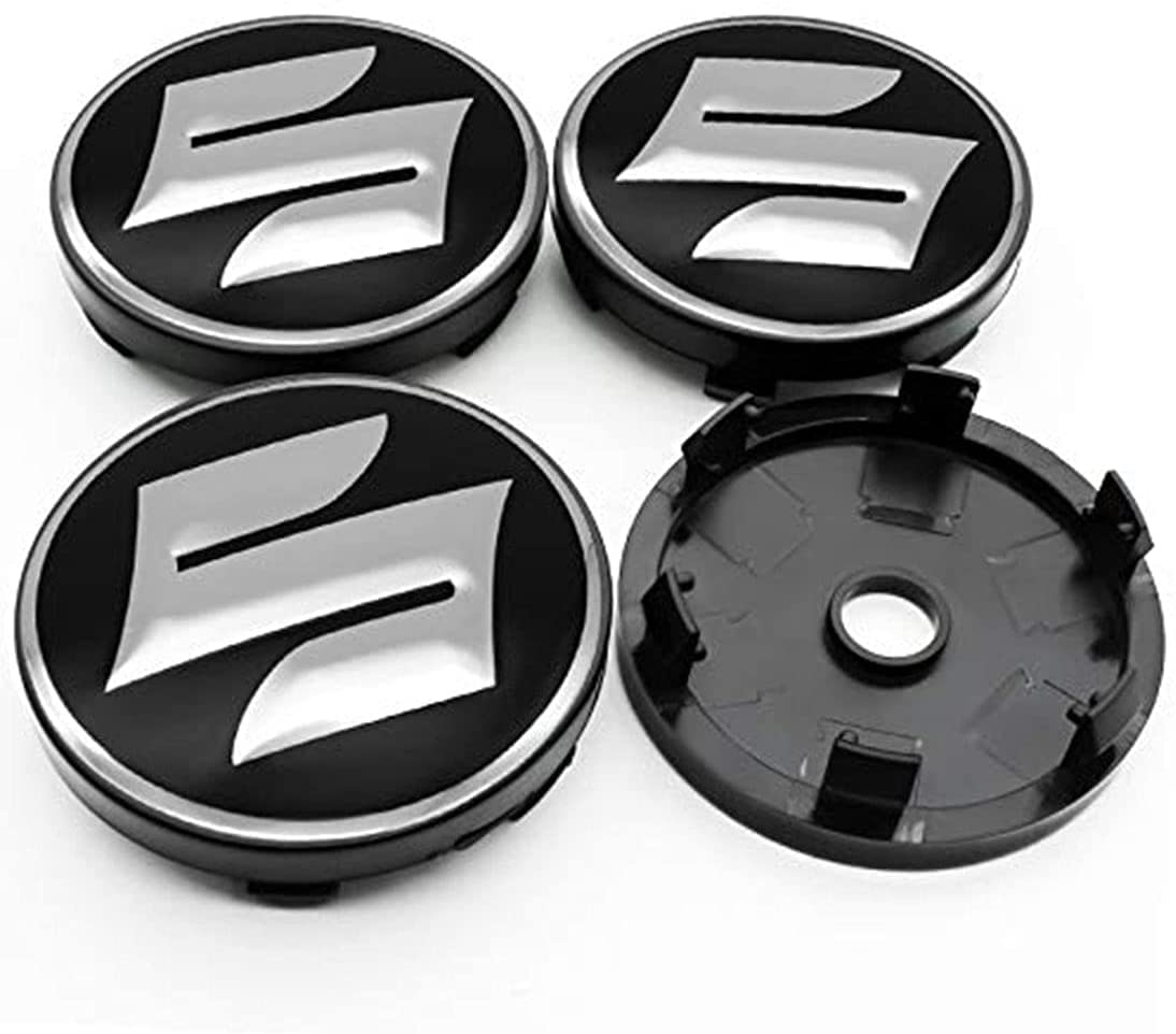 Buy 4 Pcs 56mm Hub Centre Caps for Suzuki Grand Vitara SX4 Swift Jimny ...