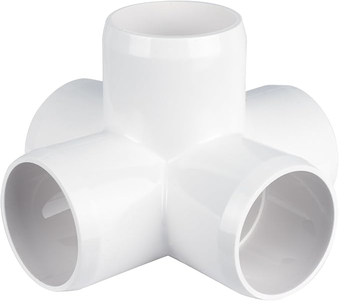 PVC- 5 way X -1½" (Furniture Grade White) - Pipe Fittings - Amazon.com