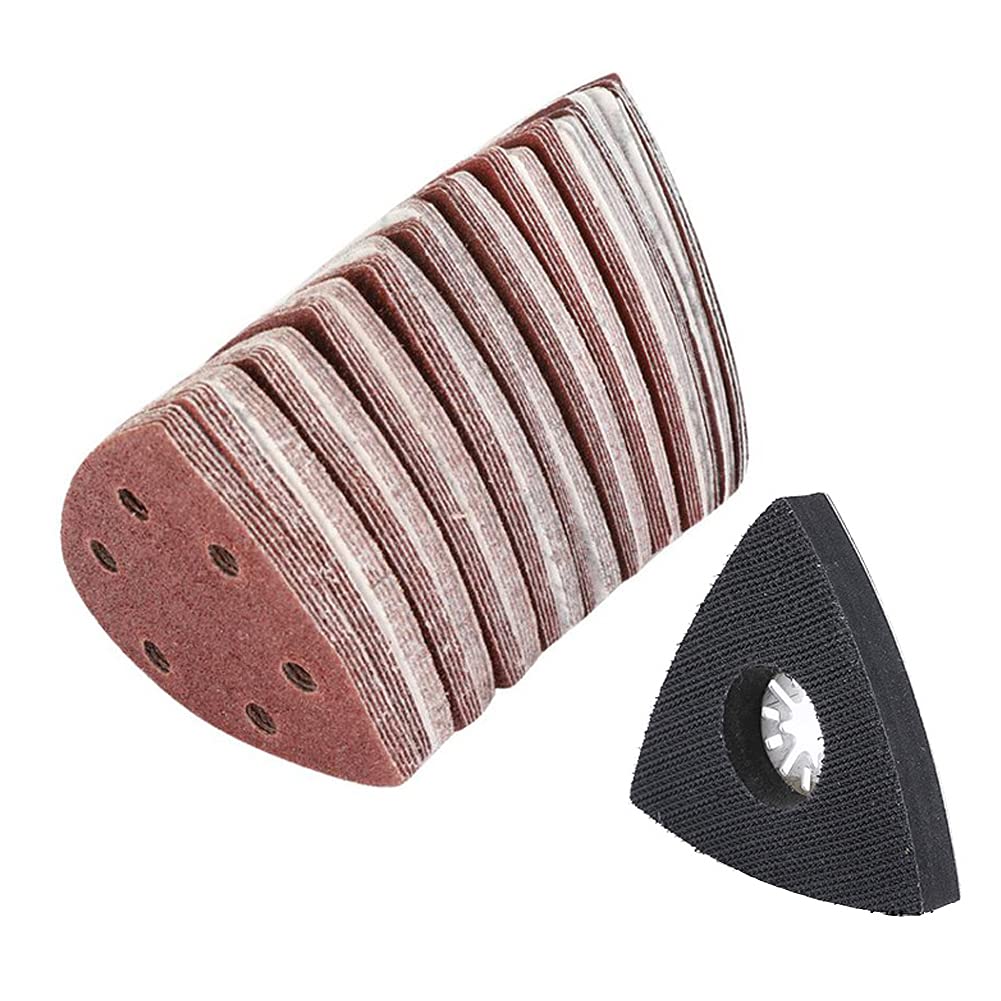 Chesoon Triangular Sandpaper 60/80 /100/120 /240 Grits(Each of 20) Hook ...