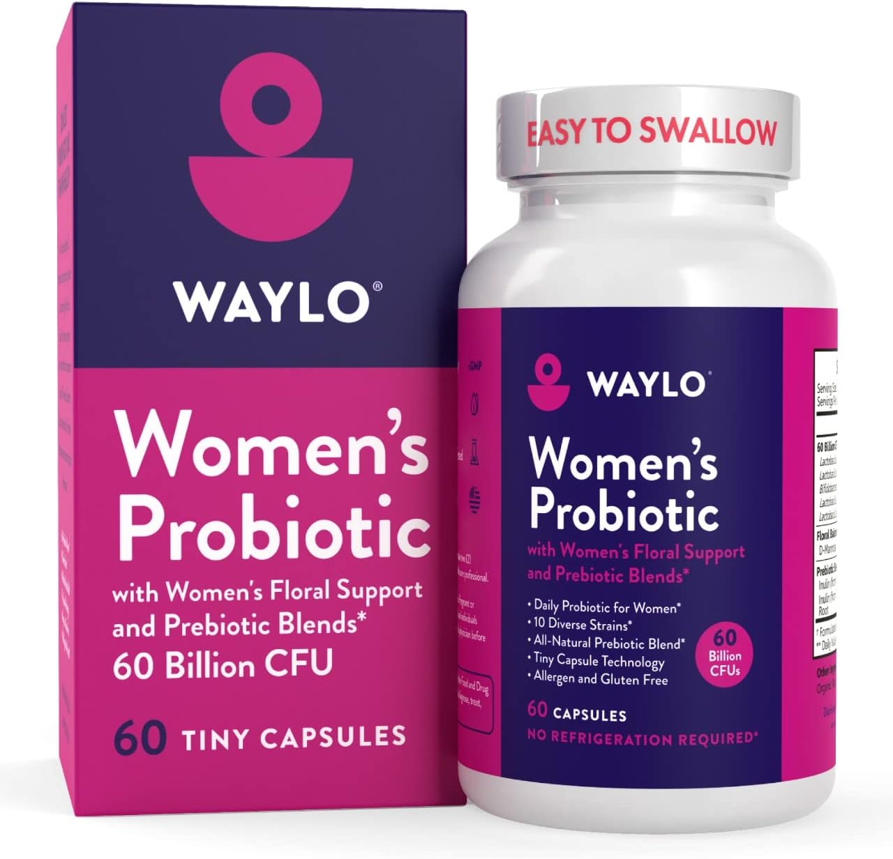 Amazon.com: Probiotics for Women | Easy to Swallow 60 Billion ...