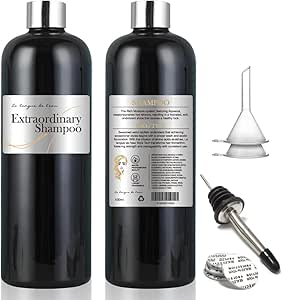 Amazon.com: SHADOUYOU Disguised Flask Set | Empty Shampoo Containers ...