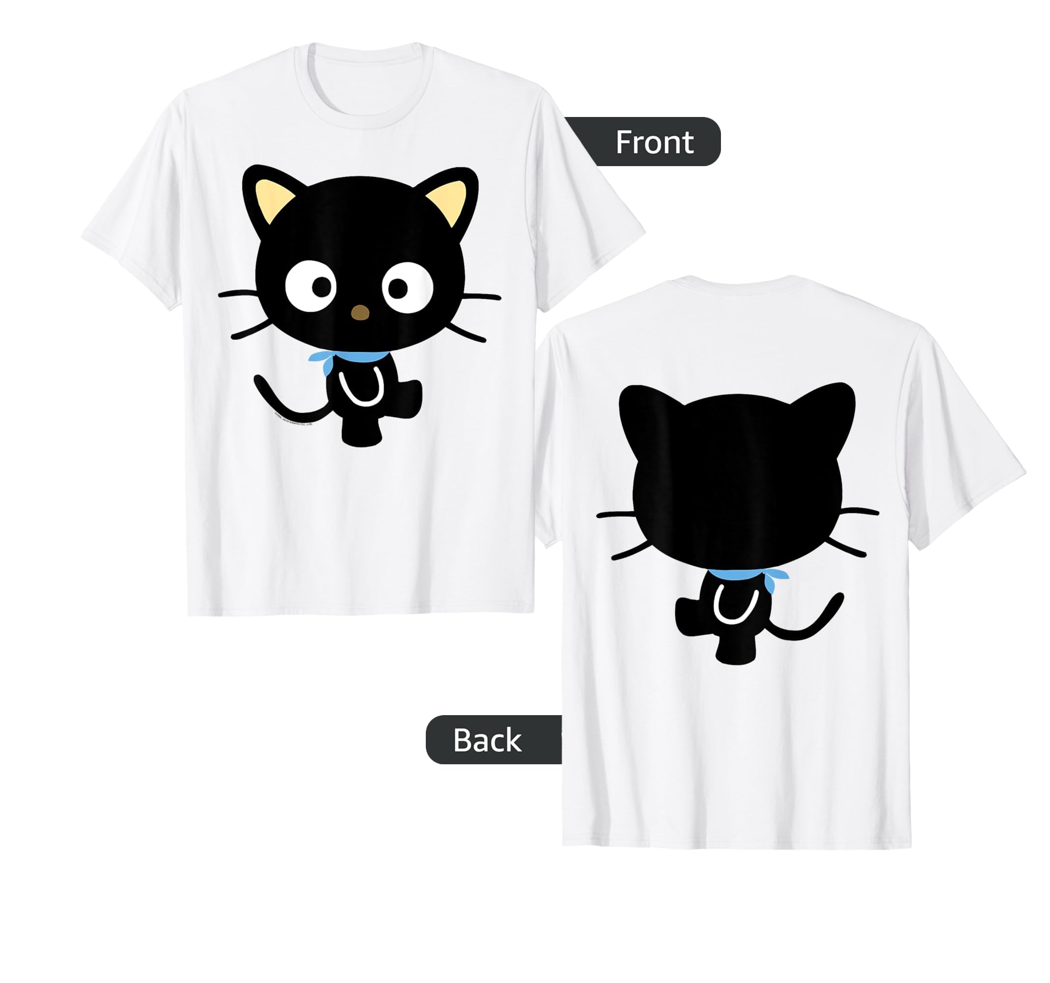 Amazon.com: Chococat Front and Back Tee Shirt T-Shirt : Clothing, Shoes ...