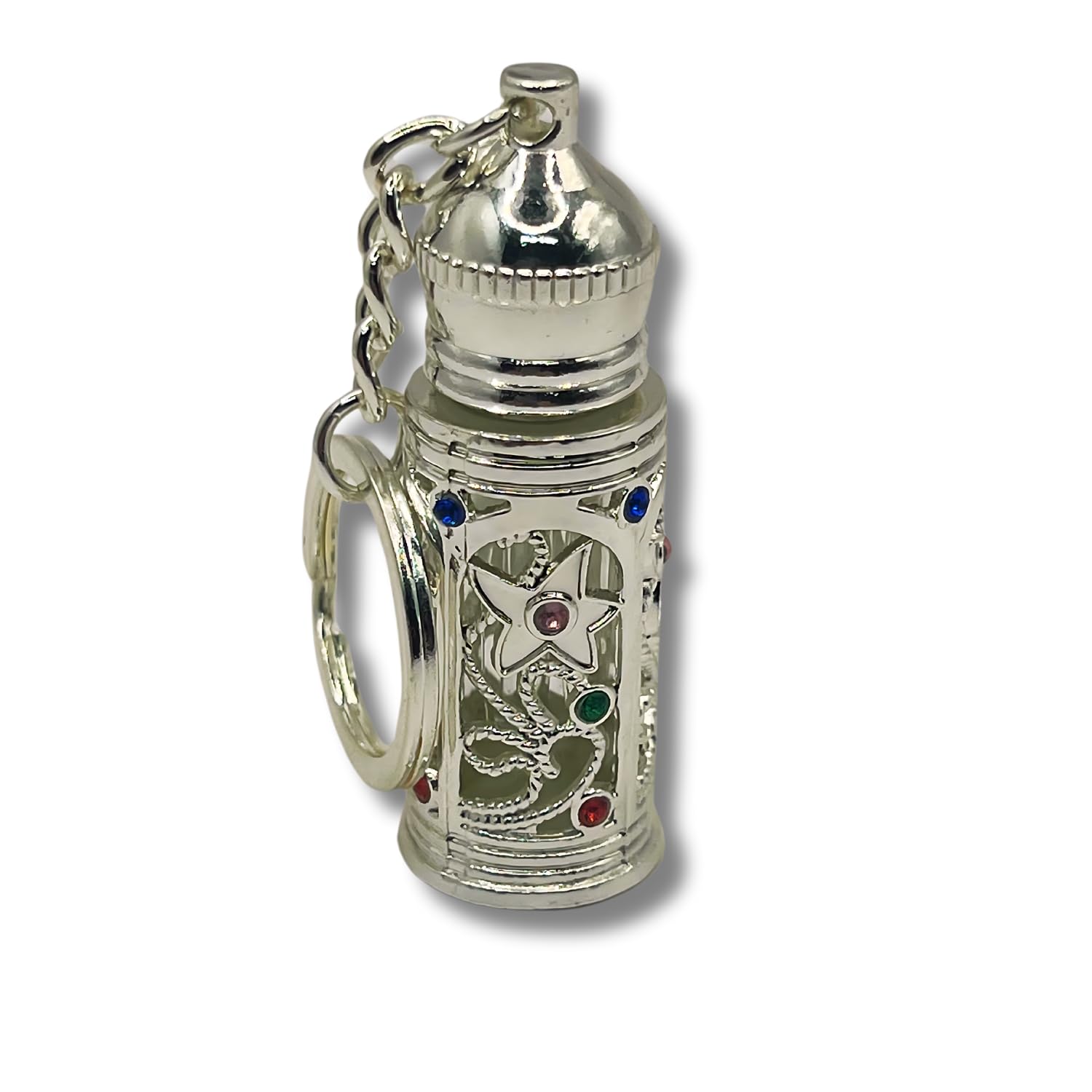 Amazon.com: 3 ARCHES USA Refillable Glass Anointing Oil Keychain Bottle ...
