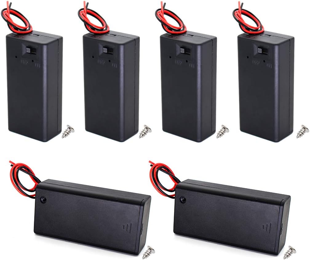 Amazon.com: DIANN 10pcs AAA Battery Holder with Switch ON Off Case Back ...