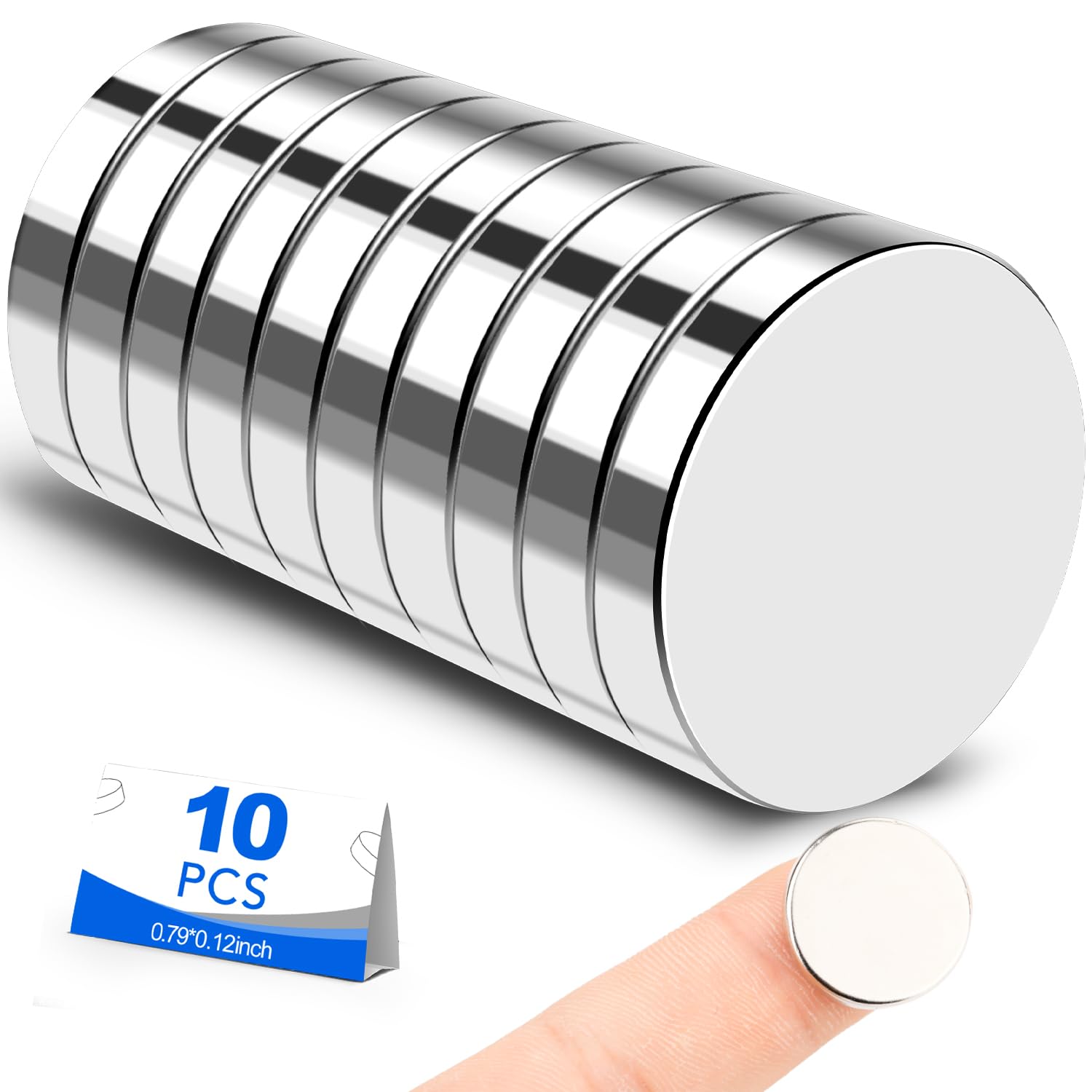 Snapklik.com : Small Magnets, 10 Pack Refrigerator Magnets 20x3mm Rare ...