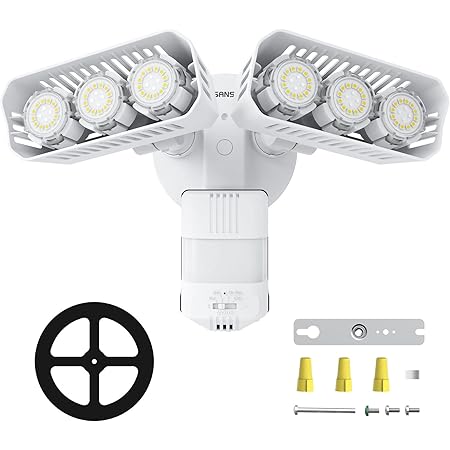 SANSI New 40W LED Motion Sensor Outdoor Lights 5000 Lumen Super Bright ...
