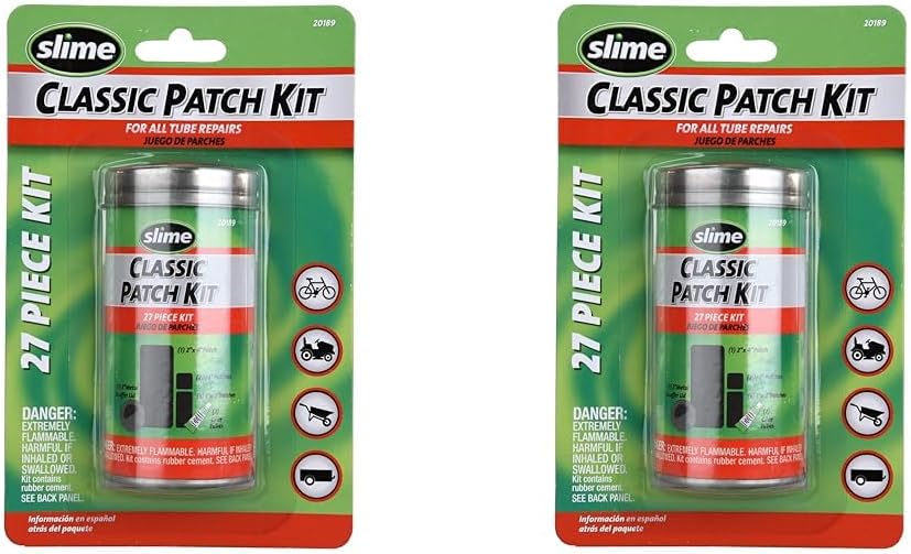 Amazon.com: Slime 20189 Tire Repair Kit, Rubber Patches, Classic, 27 ...