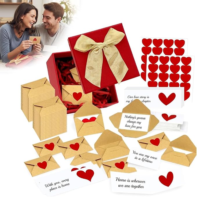 Amazon.com : DIY Love Notes Box - Mini Blank Cards, 2026 Upgraded DIY ...