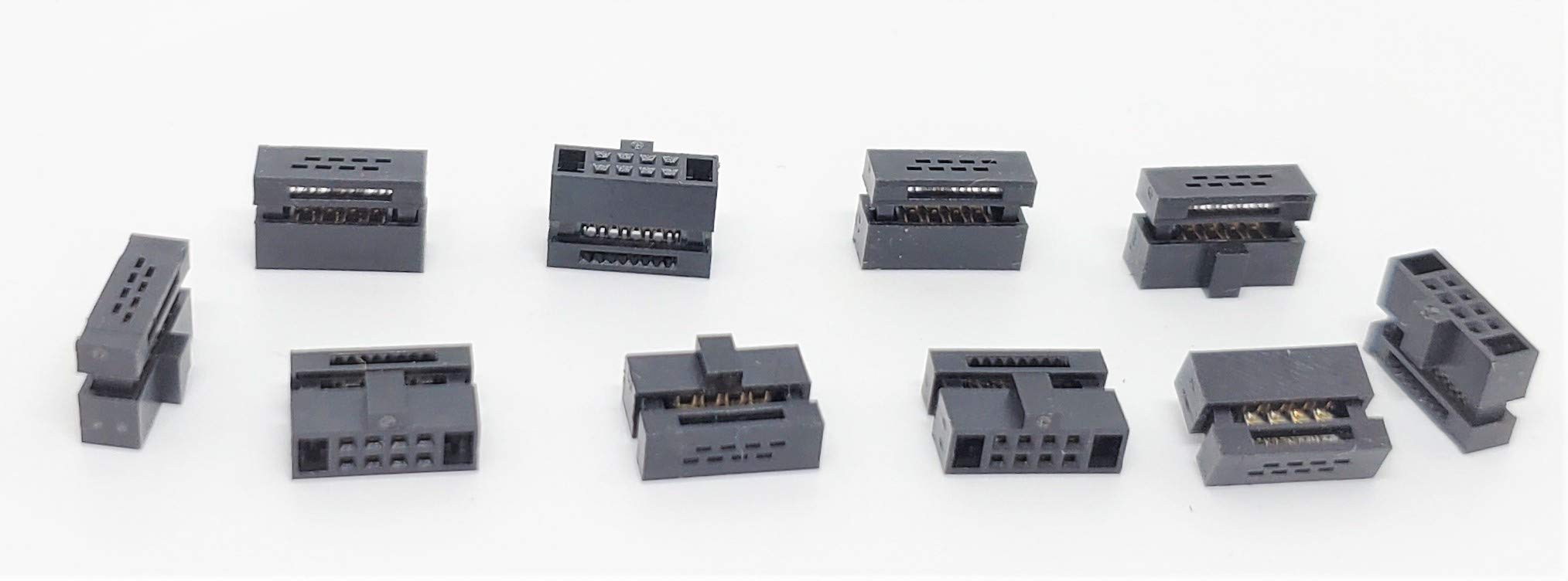 Amazon.com: Connectors Pro 8P 10-Pack 1.27mm 0.05" Pitch Mini Dual Rows ...