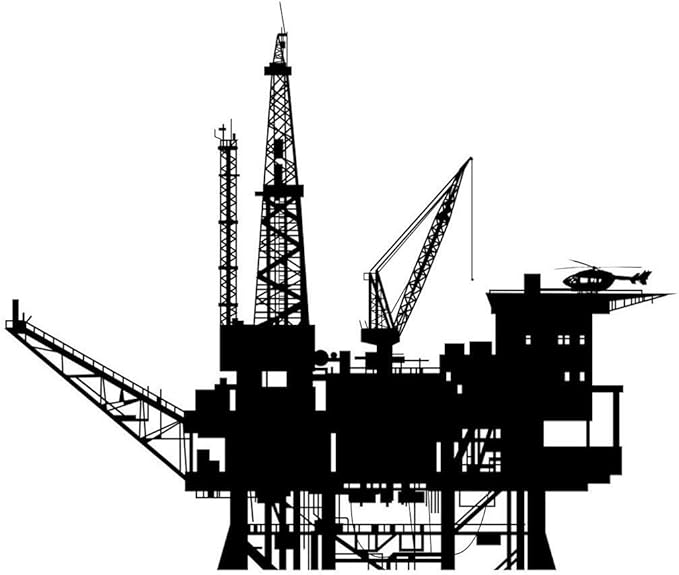 Amazon.com: Oil Rig Ocean Boats Drill Transfer tattoos tattooing ...
