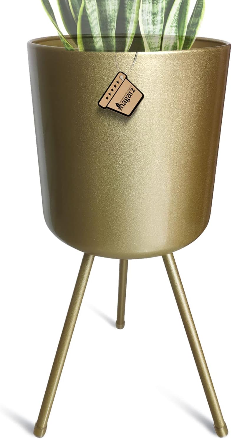 Amazon.com : RISEON Handmade Mid Century Modern Wood Planter, Rustic ...