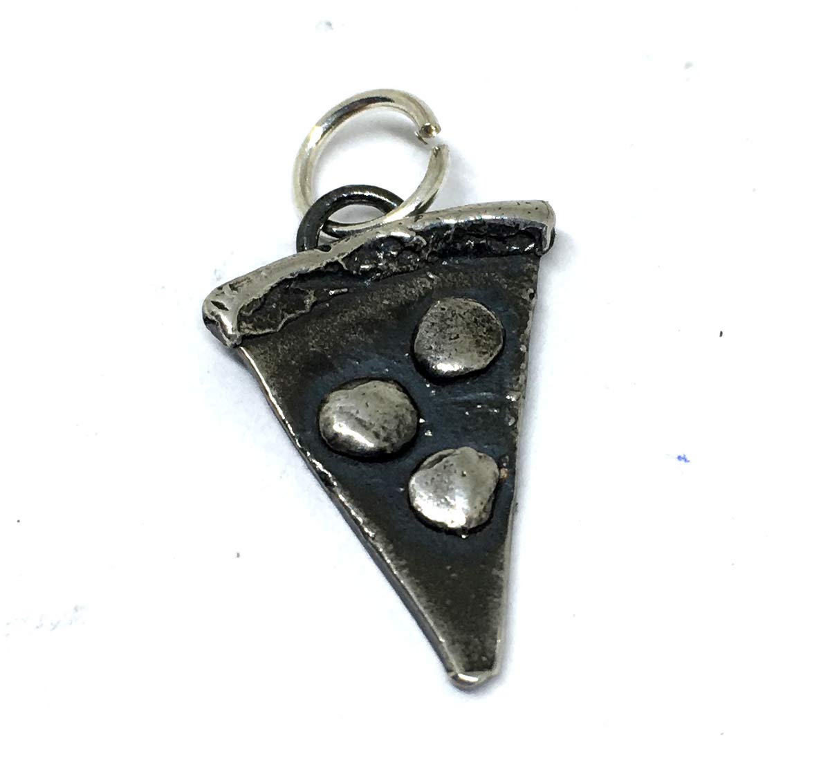 Amazon.com: Sterling Silver Pizza Charm, Food Charm, ChefJewelry for ...