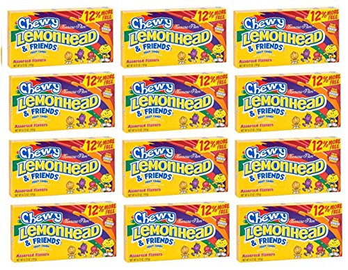 Amazon.com : Chewy Lemonhead & Friends Fruit Candy Assorted Flavors: 12 ...