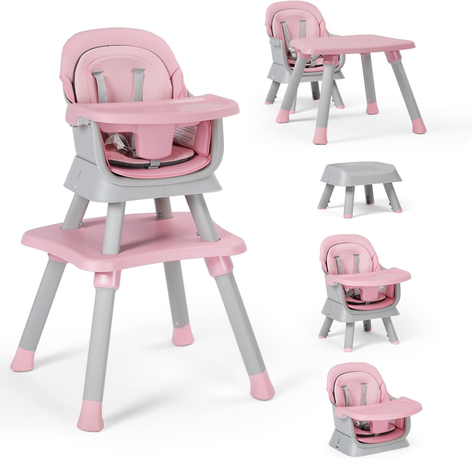 Amazon.com : 8 in 1 Baby High Chair with Removable Tray ...