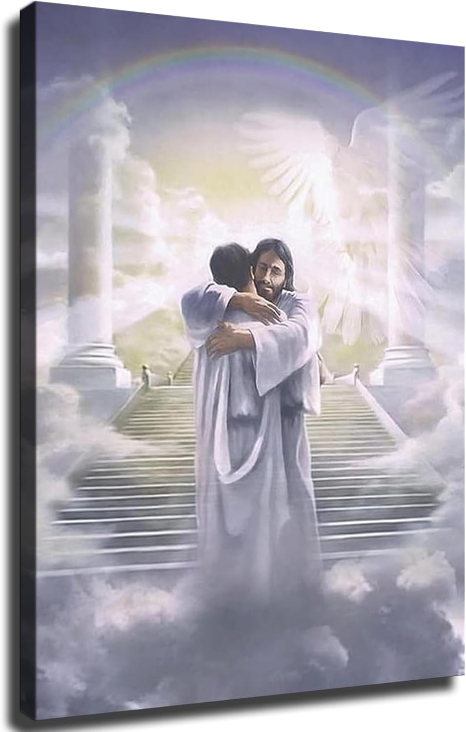 Amazon.com: Welcome Home To Heaven Jesus Christ Painting Poster Living ...