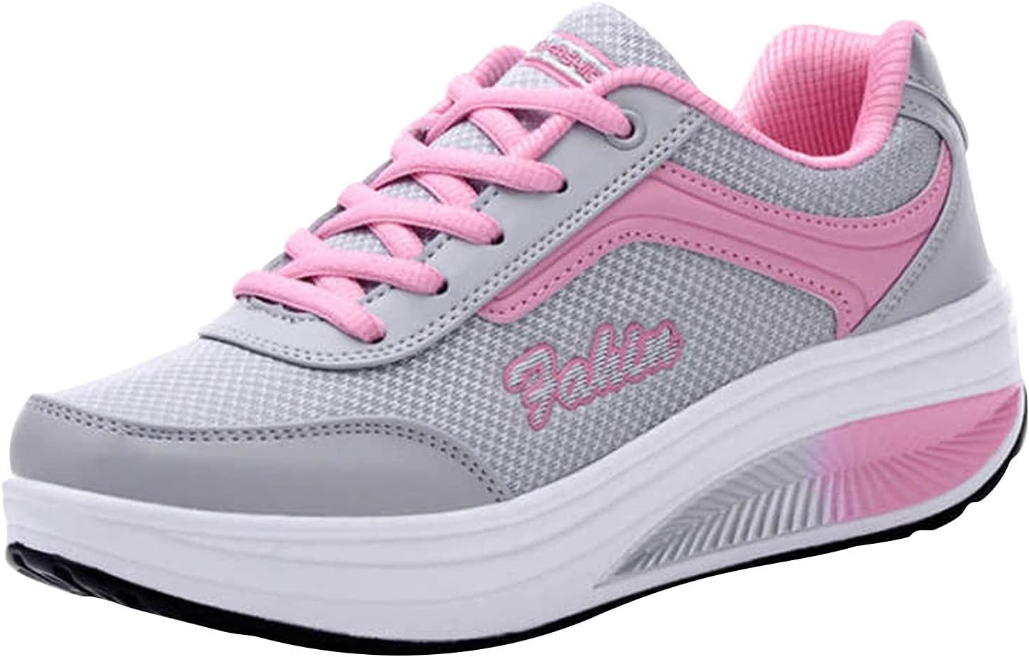 Women's Mesh Thick Sole Travel Running Shoes Vibrating Shoes ...